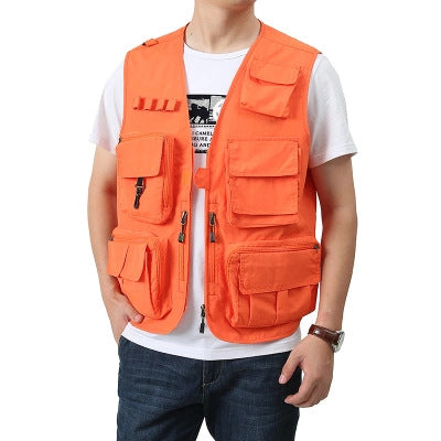 Mens Outdoor Detachable Multi-Pocket Travel Vest – AvanoTech